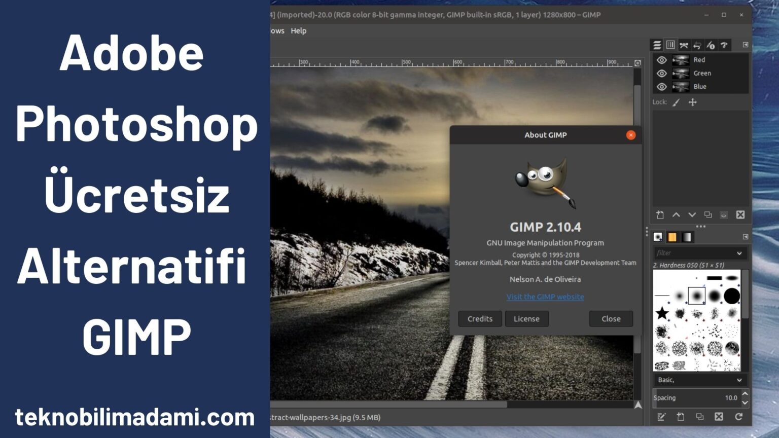 Adobe Photoshop Ücretsiz Alternatifi GIMP - Tekno Bilim Adamı